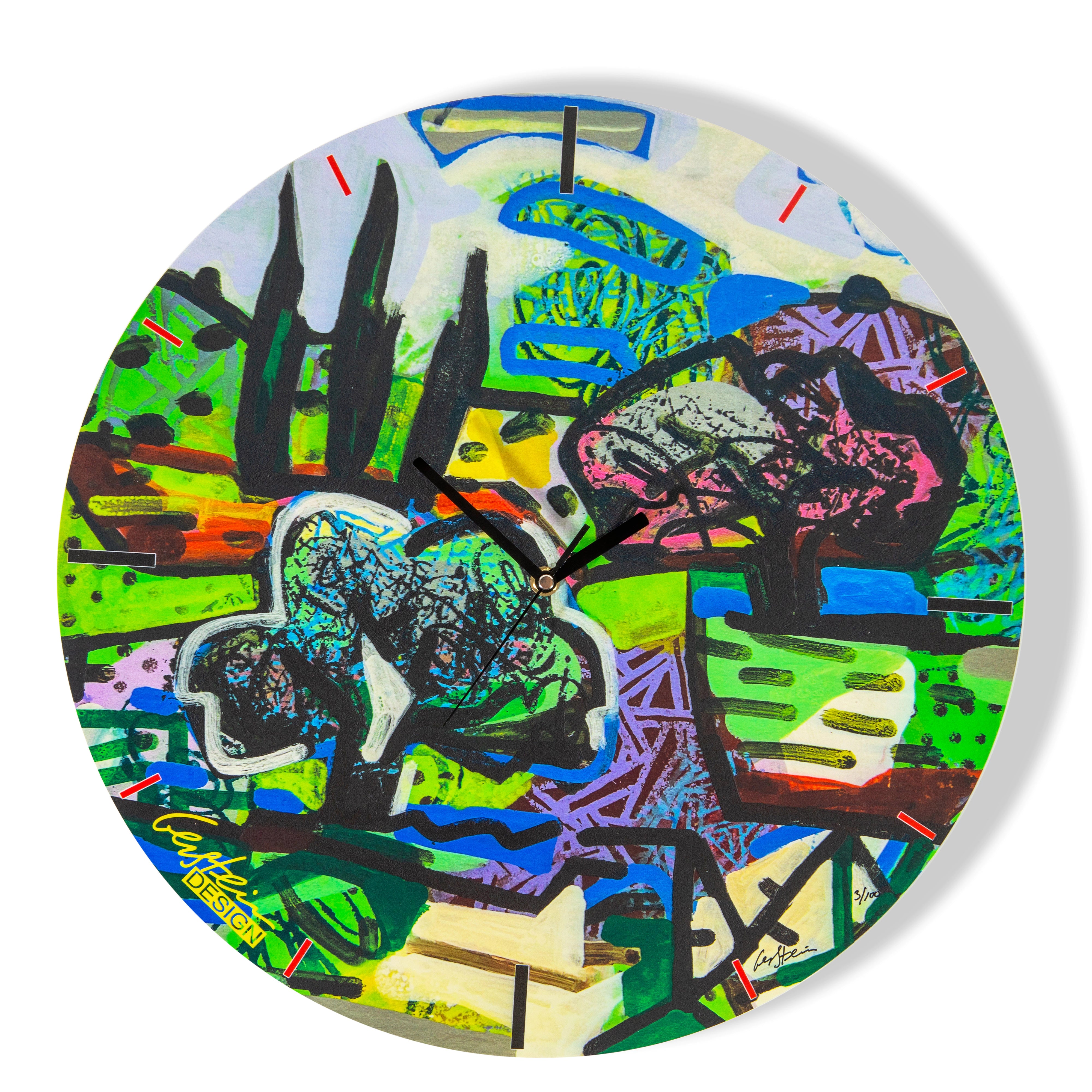 Round Wall Clock - Painting 1 View$330.00
